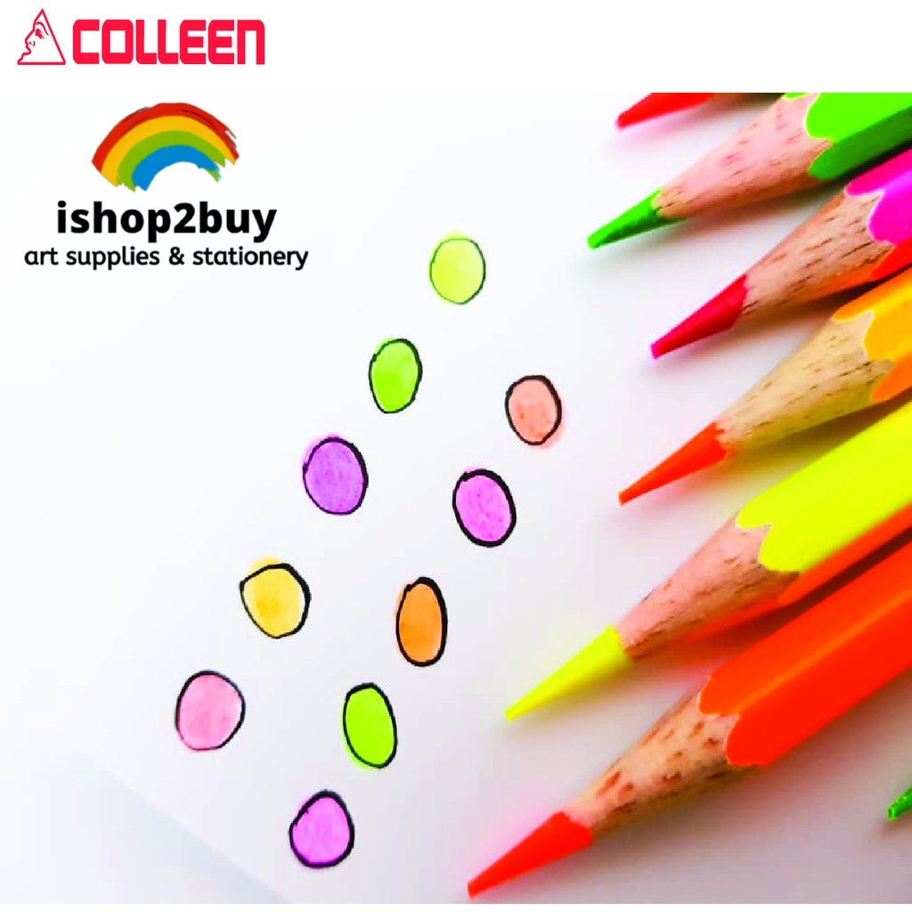 COLLEEN Color Pencil Hexagon Colour Pencil 12 48 60 72 Colors 775 ...