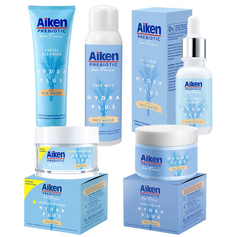Aiken Prebiotic Hydra Plus Skin Care Signature Full Set Combo Set 72H ...