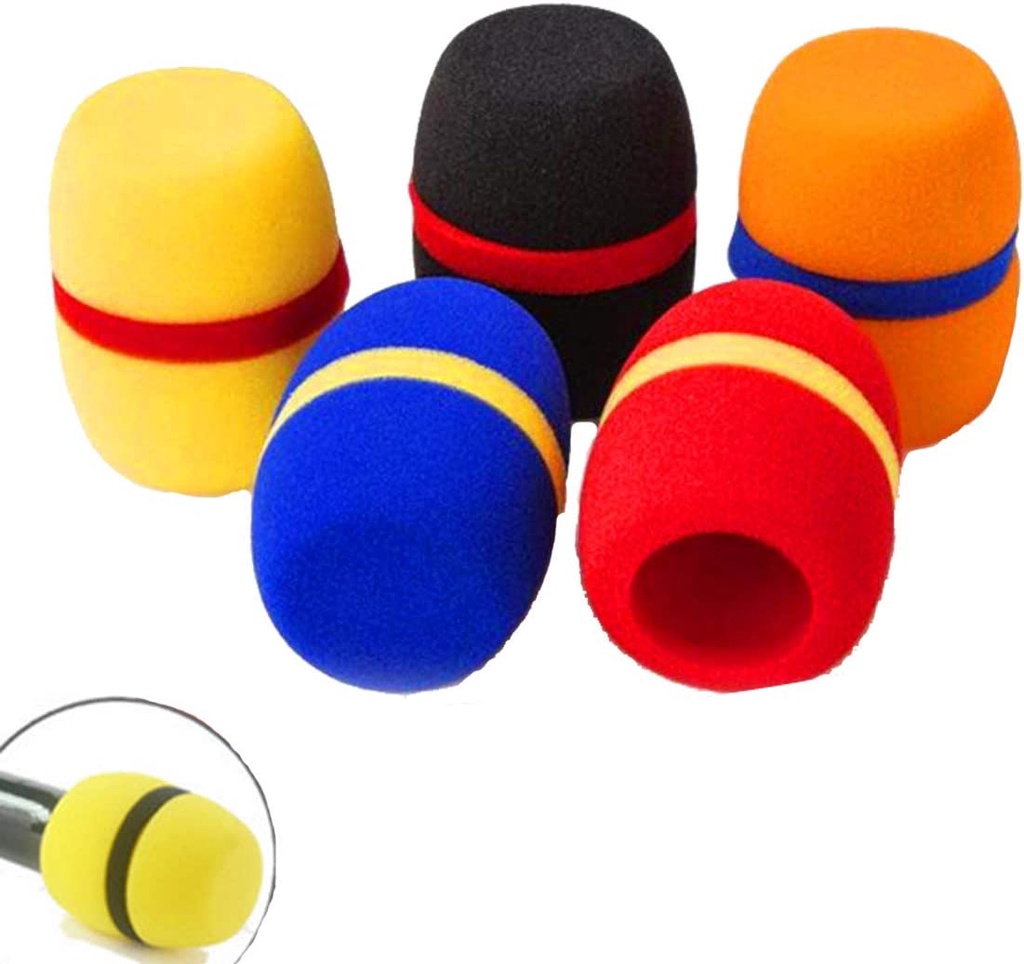 5pcs High Quality Microphone Foam Mic Foam Cover for Studio Interview ...