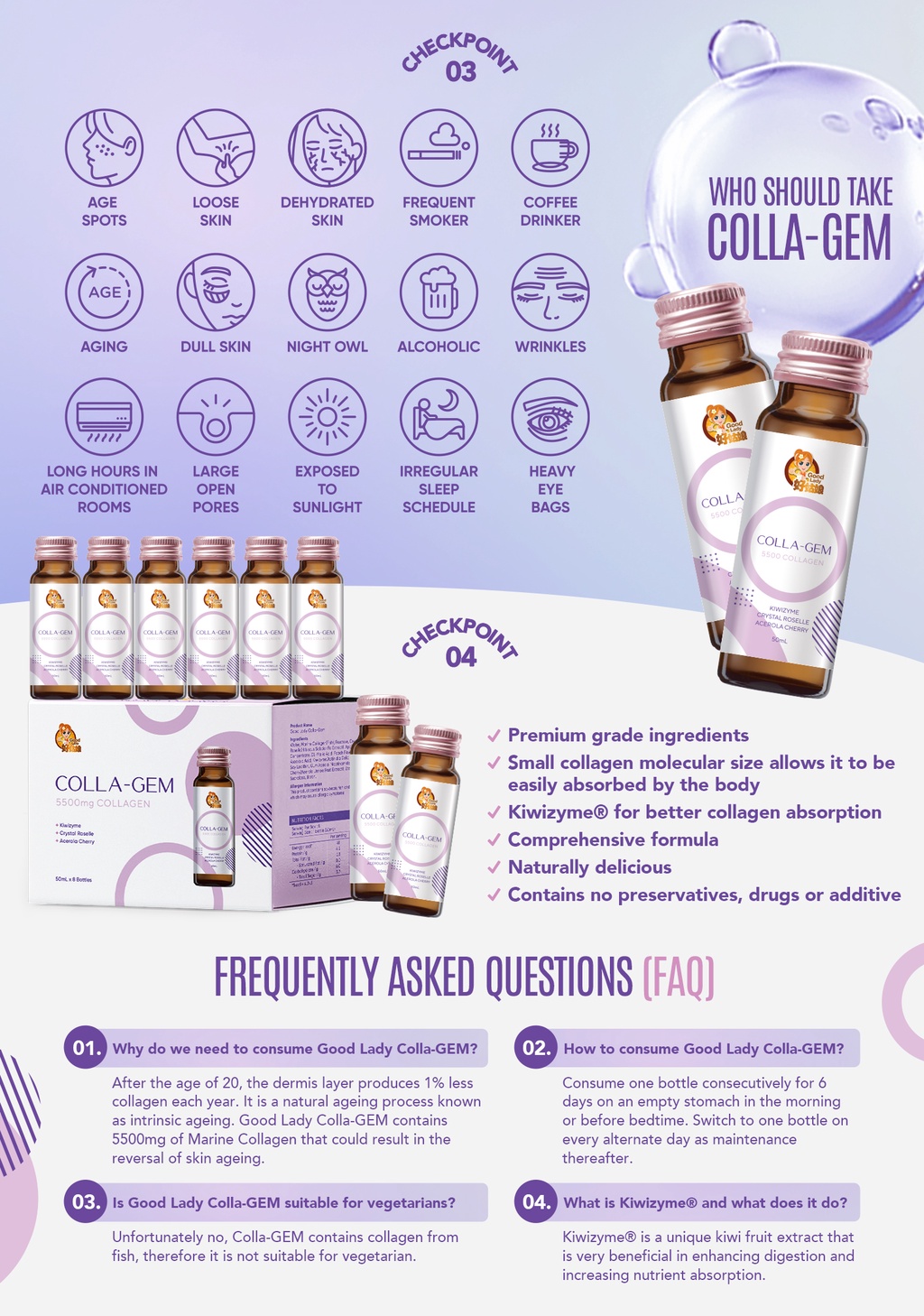 Good Lady Colla-Gem Collagen Drink 5500mg (8s x 1 box) | Shopee Malaysia
