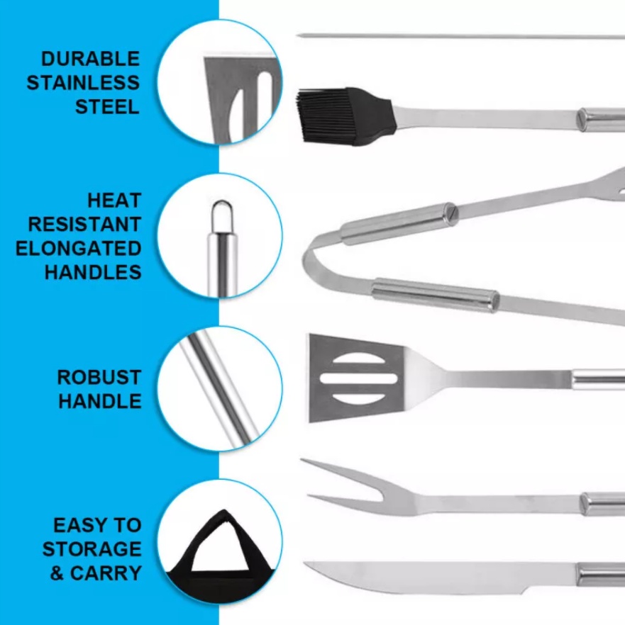 Dapur Alat Panggang Alatan BBQ Berkhemah Kit Peralatan Memasak Camping ...