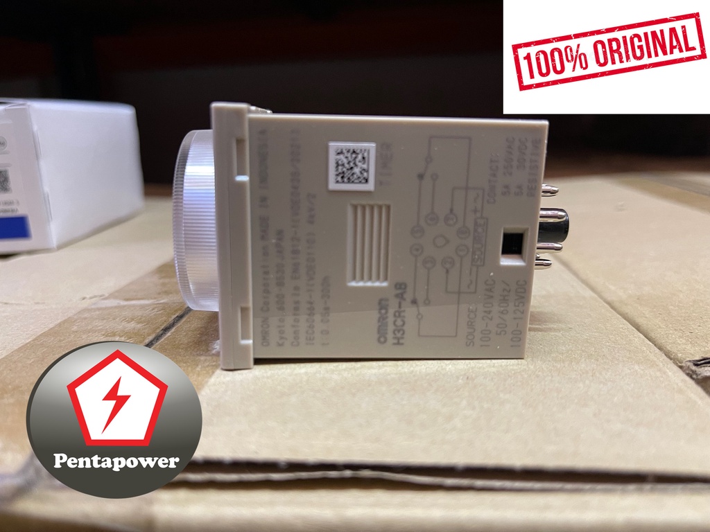 OMRON H3CR-A8 AC100-240 / DC100-125 MULTI RANGE TIMER 8 PINS | Shopee ...
