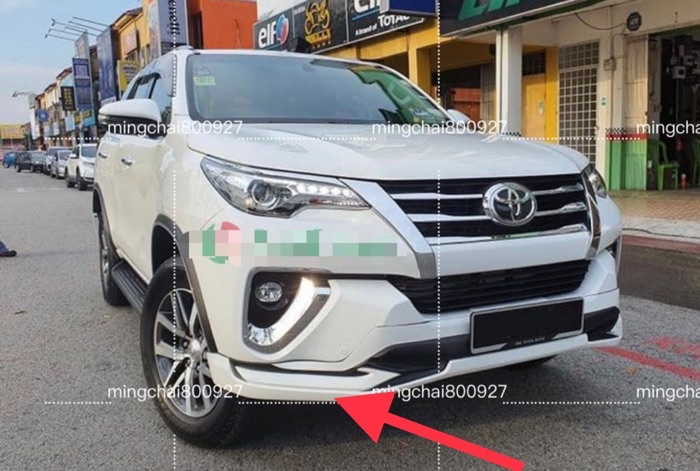 TOYOTA FORTUNER 2016 FRONT SKIRT PU NO PAINT | Shopee Malaysia