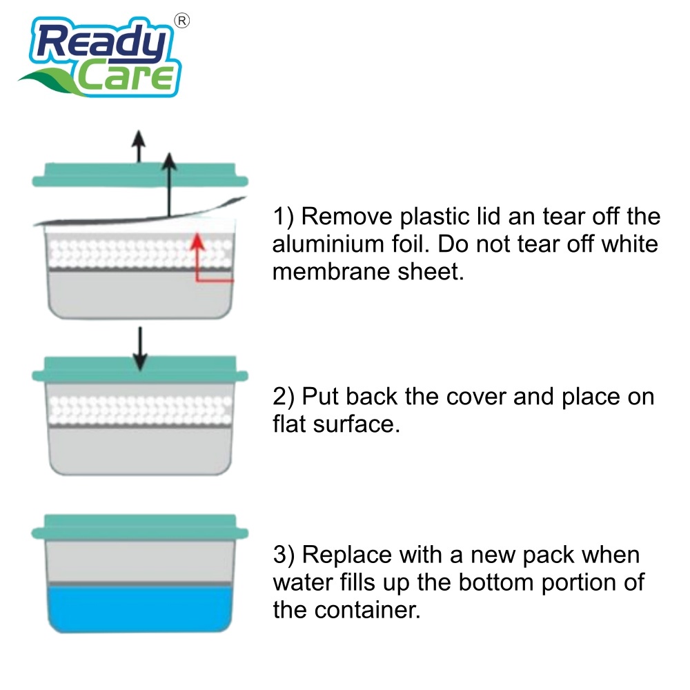 Readycare Signature Selection Moisture Absorber 3pcs per pack Dehumidifier - 800ml Charcoal ...