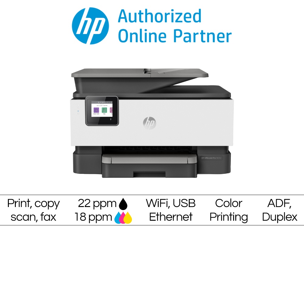 HP Officejet Pro 9010 All-In-One Wireless Fax Printer - Print/Scan/Copy ...
