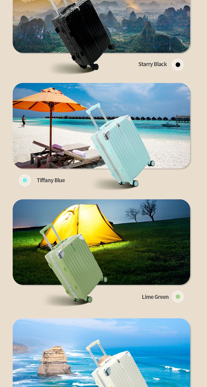 Case Valker Macaron Aluminum Frame Suitcase (20") Beg Bagasi | Shopee ...