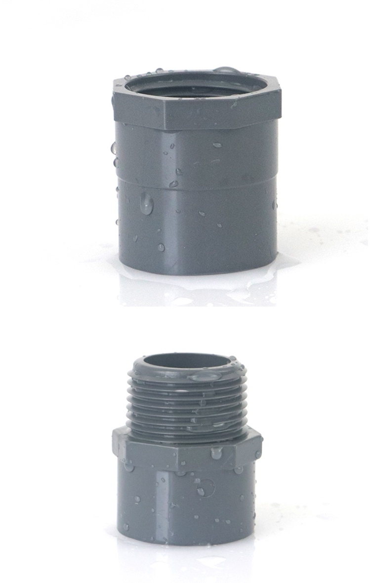 PVC Pipe Fitting Connector Socket Elbow Tee Valve Plug End Cap PT ...