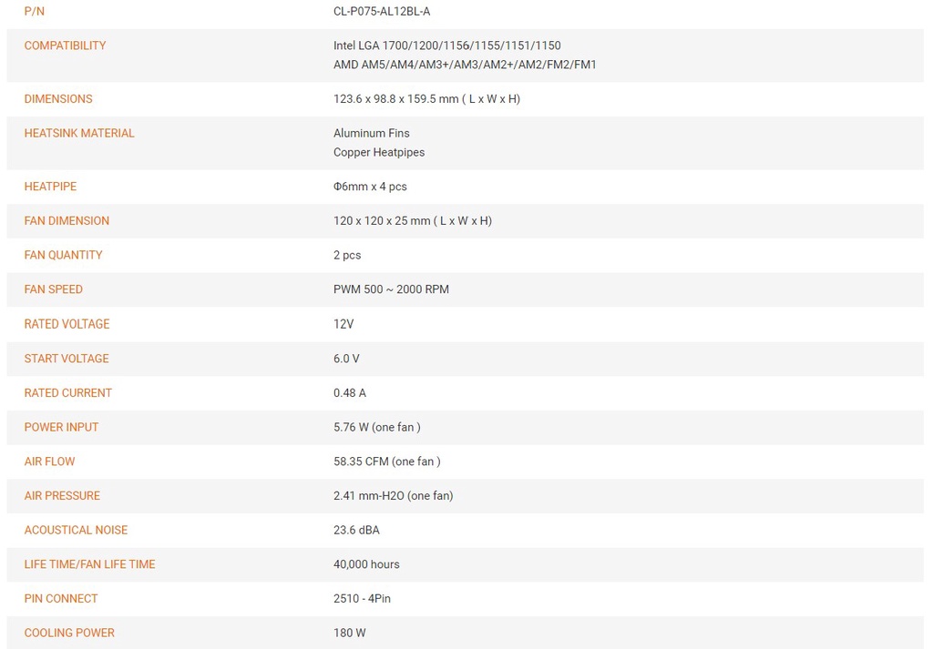 Thermaltake TOUGHAIR 310 / 510 CPU Cooler (CL-P074-AL12BL-A) (CL-P075-AL12BL-A) | Shopee Malaysia