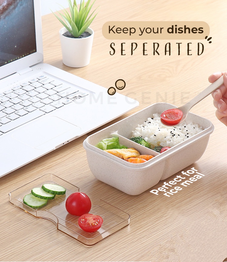 Microwave-heated Plastic lunch box Soup separated fresh-keeping ...