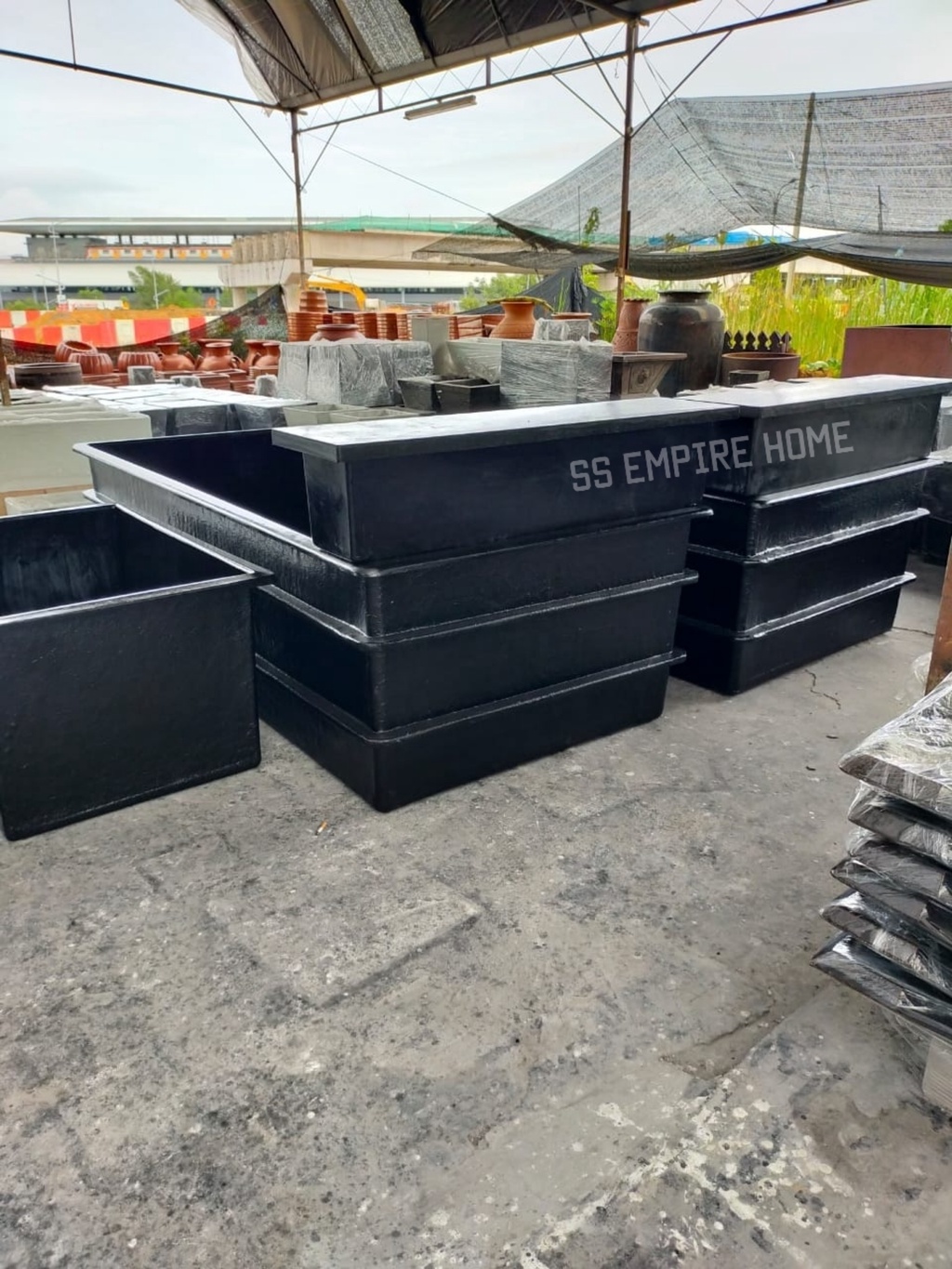 NEX 8 x4x3 Filter Mouth Fiberglass Fish Tank Water Pond Aquarium ...