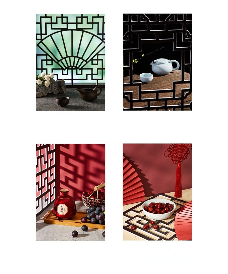 Retro Shooting Props Hollow Flower Pane Photo Background Board Light ...