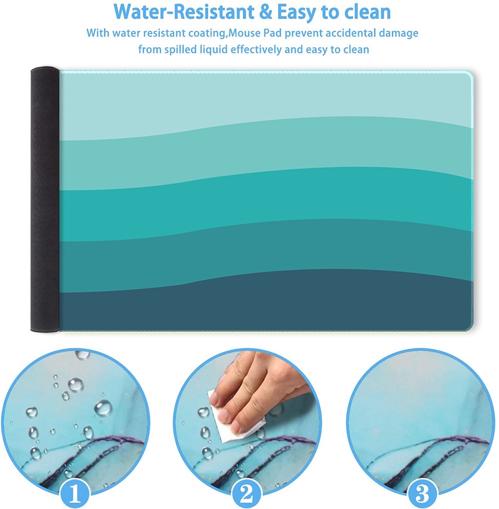 Nami Cyan Gradient Extended Mousepad Large Gaming Mouse pad Stitched ...