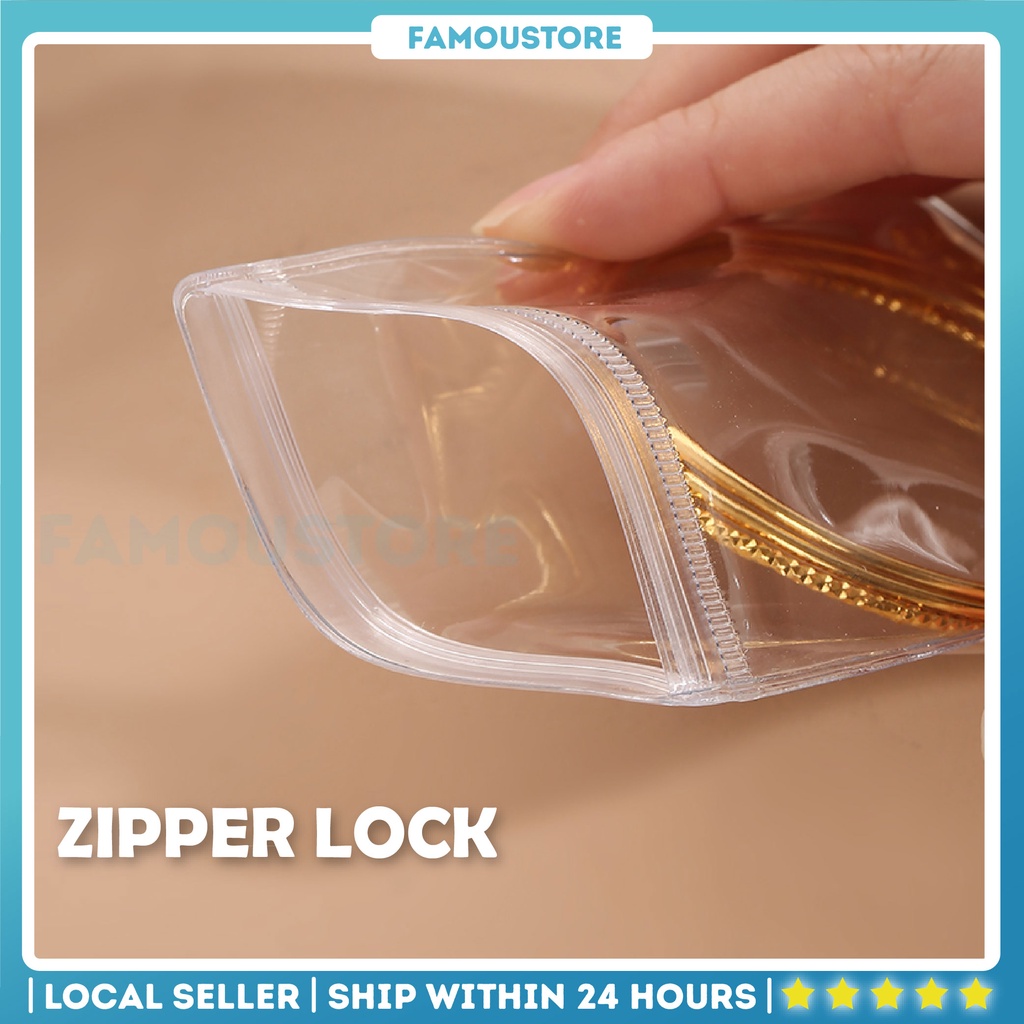 PVC Zipper Bag Jewellery Bag Jewelry Mini Zip Lock Bag Transparent ...