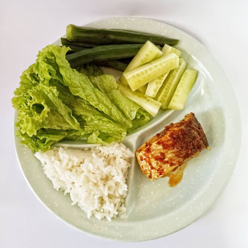 PINGGAN SUKU SUKU SEPARUH DIET KURUS HEALTHY DIET FOOD PLATE SEHAT ...