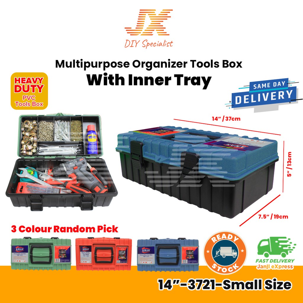 Heavy Duty PVC Tool Box Inner Tray Organizer Plastic Storage Box Tool ...