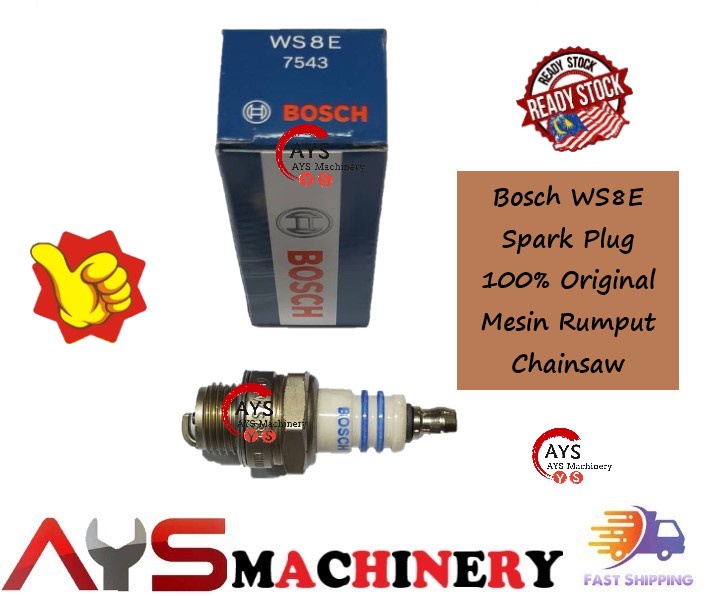 Bosch WS8E Spark Plug 100% Original Mesin Rumput Chainsaw | Shopee Malaysia