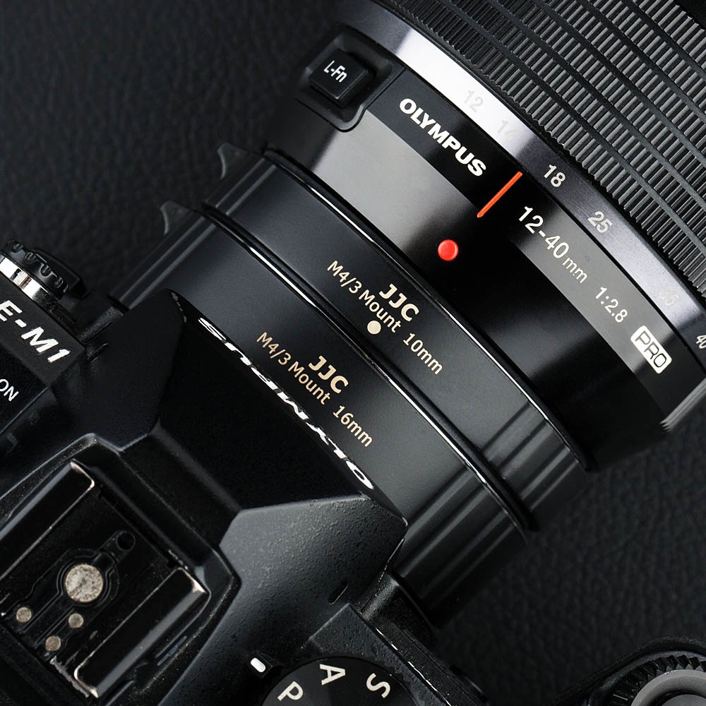 JJC M4/3 Mount Automatic Extension Tube Set for Micro 4/3 Mount Camera and Lens Macro ...