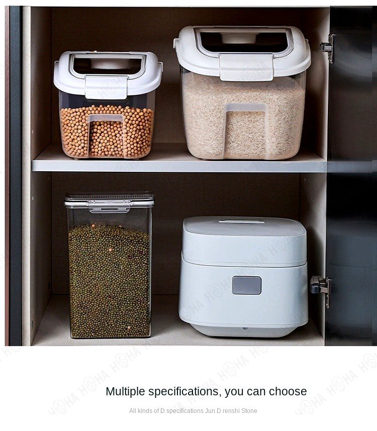 5/10KG Kitchen Rice Storage Box Rice Box Rice Bucket Moisture-proof ...