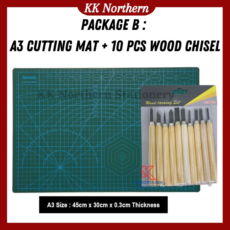 12Pcs Wood Chisels Set Knife Carving Tools Kit Art Alat Pahat Kayu ...