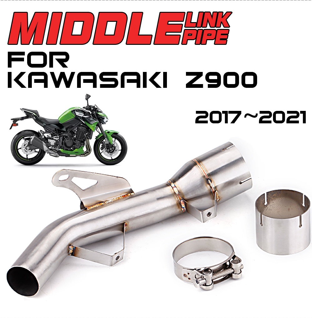 Modify Motorcycle Exhaust Middle Link Pipe Kawasaki Z900 Z900e 2017 ...