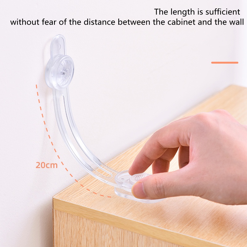 OATSBASF Child Safety Lock Transparent Anti-opening Cabinet Door ...