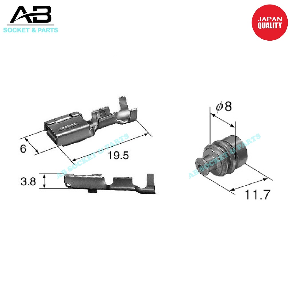 2 Pin Honda HRV T7A City T9A CRZ Radiator Fan Motor Socket Connector ...