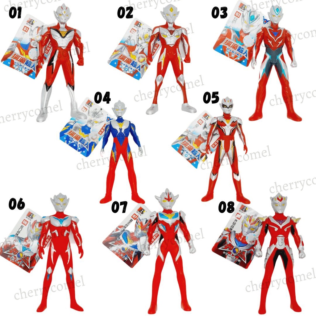 Soft Ultraman Action Figure Patung Ultraman Soft Plastic Figurine ...