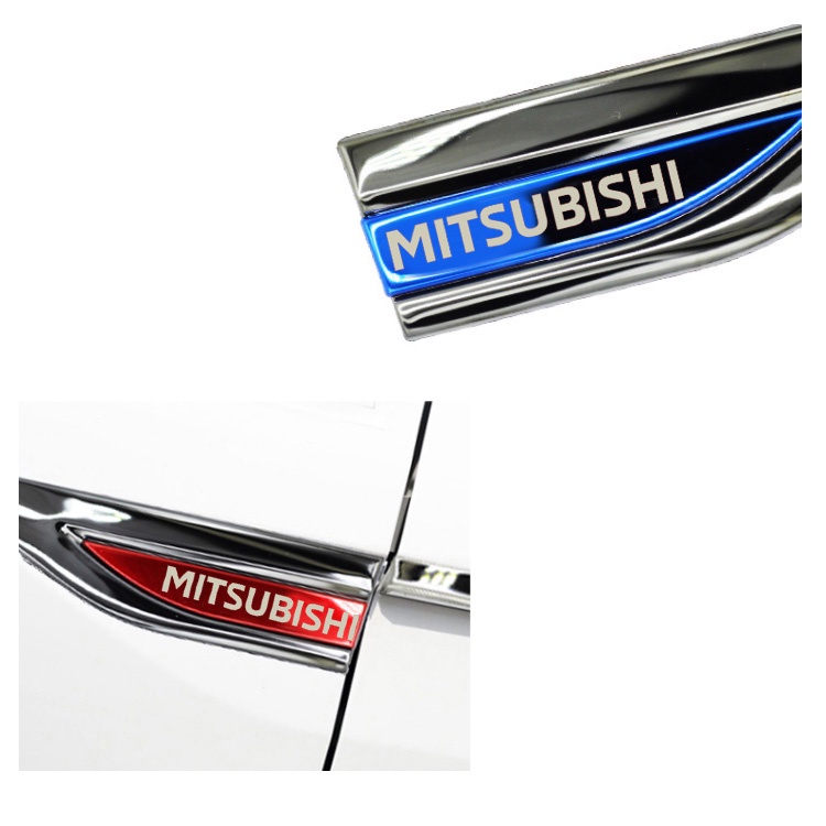 Car Fender Stainless Steel Side Label For Mitsubishi Mirage G4 Triton ...