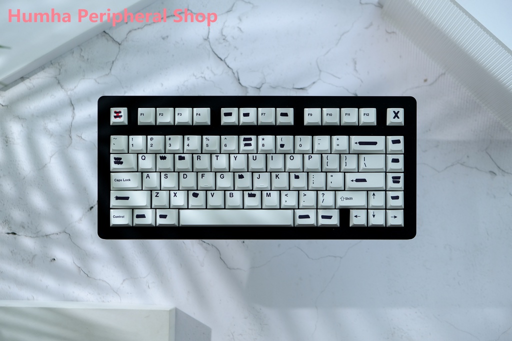 Humha Redacted keycaps PBT material Dye-Sublimation Cherry profile ...