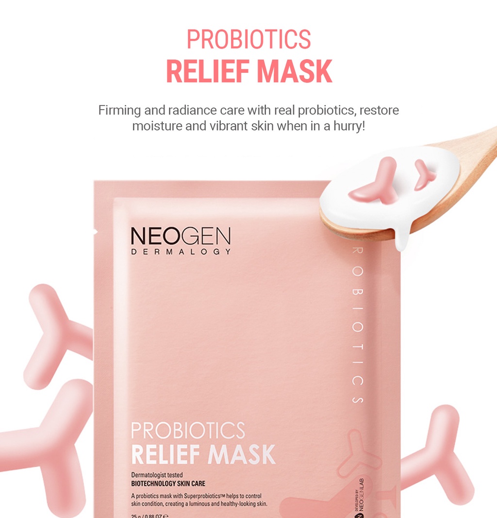 [NEOGEN DERMALOGY] Probiotics Relief Mask (25g x 5ea) | Shopee Malaysia