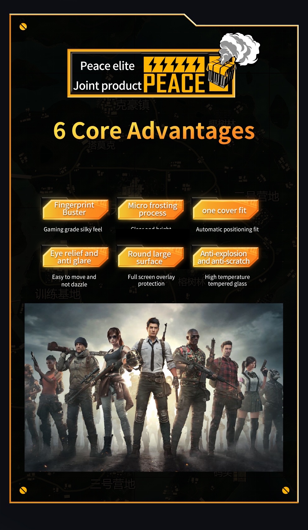 SmartDevil Game For Peace Co-branded Matte Tempered Glass/Screen ...