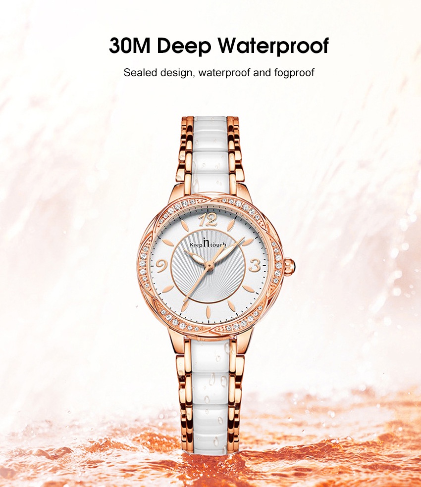 LouisWill Ladies Fashion Watch Retro Quartz Watch 30M Waterproof Watch ...