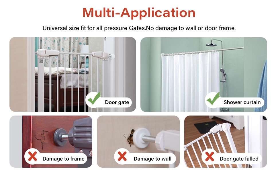 EUDEMON Safety Baby Gate Wall Protector Doorways Work On Pet & Dog ...