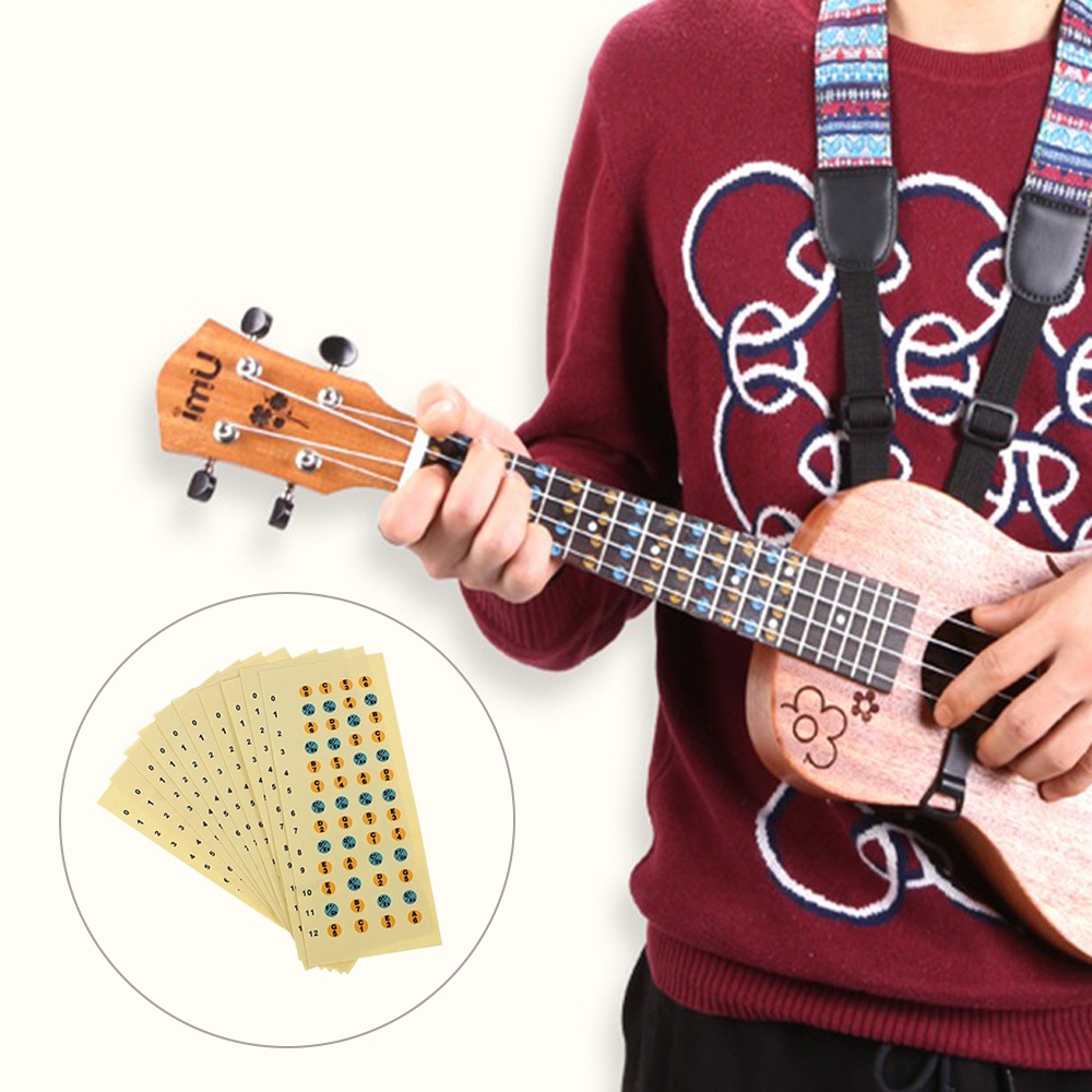 Ukulele Sticker Fretboard Scale Sticker Fingerboard Note Label Fret ...