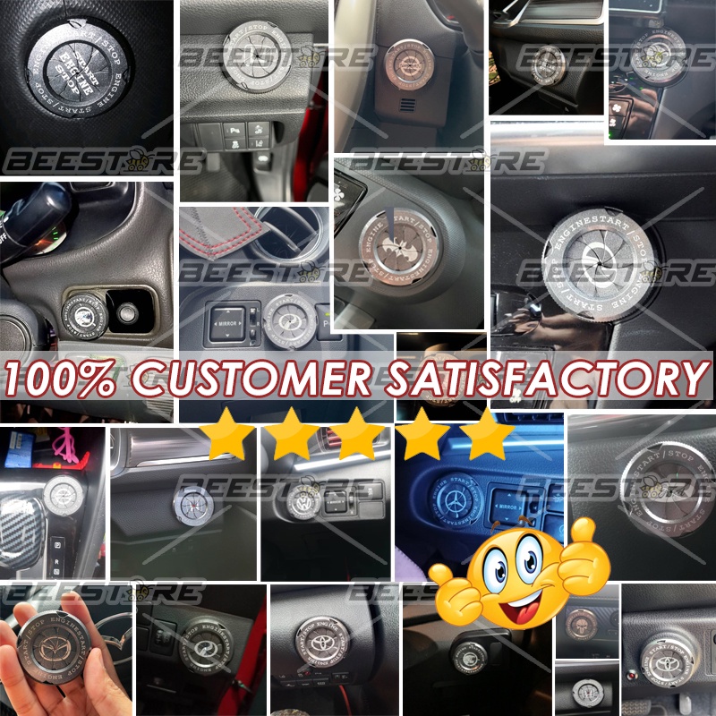 PERODUA Car Engine Push Start Stop Button Switch Spin Cover Accessories ...