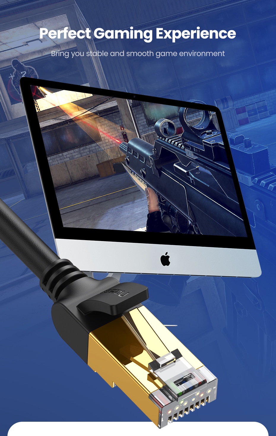 UGREEN Cat7 Flat Ethernet LAN Cable UTP RJ45( Flat Cable） | Shopee Malaysia