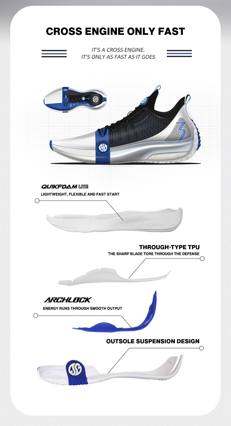 361 Degrees Aaron Gordon Zen3 Mod/Zen3 Se Basketball Shoes Professional ...