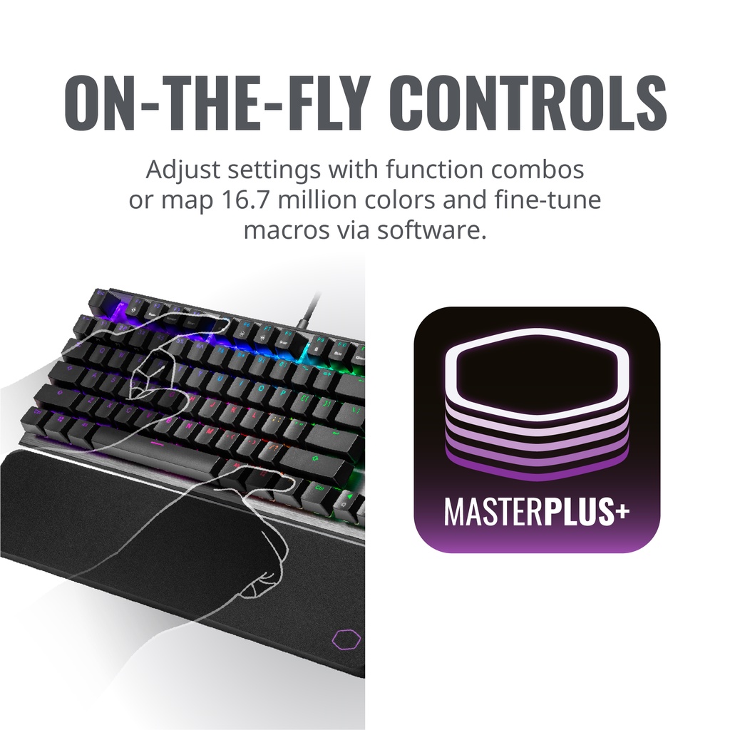 COOLER MASTER CK530 V2 Gaming RGB TKL Mechanical Keyboard - On-the-fly ...