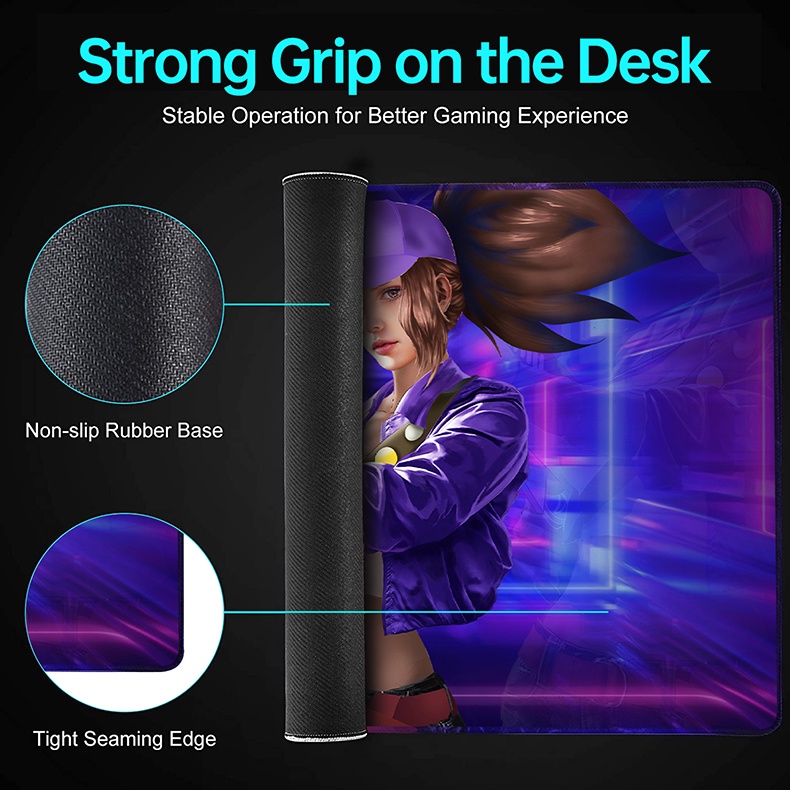 PLEXTONE Large Gaming Mouse Pad Anti-Slip Rubber Base Extended Mouse ...