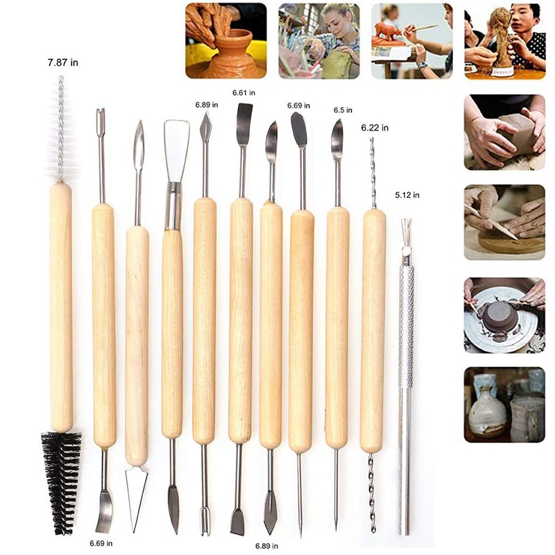 23 Pcs DIY Carving Modeling Clay Sculpting Tools Set Pottery Dots Tool ...