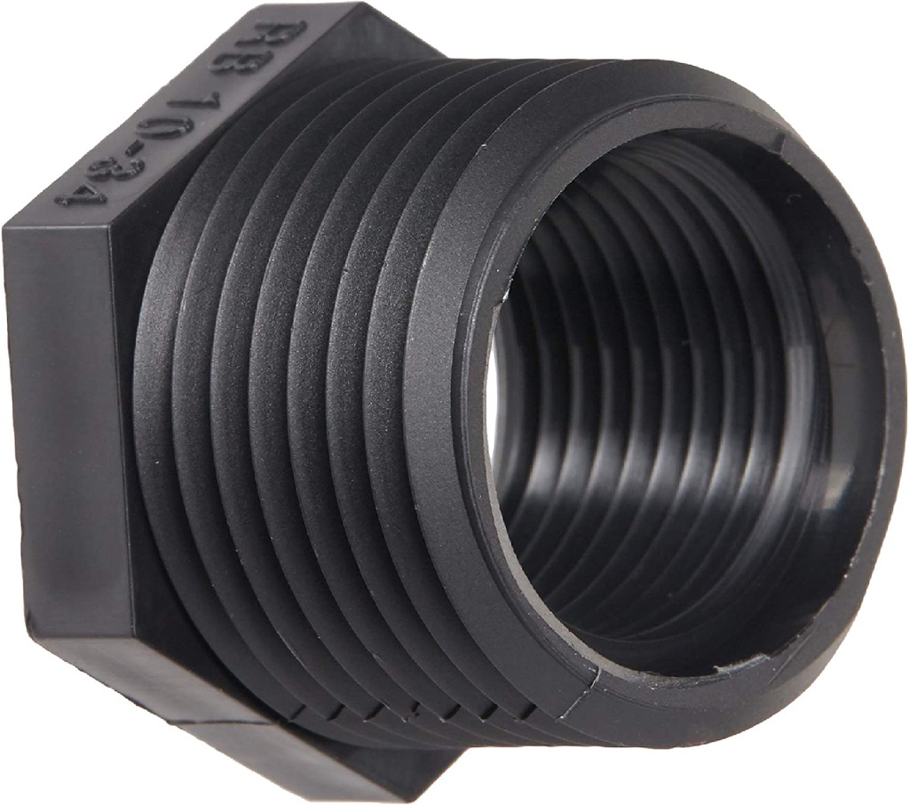 HDPE Poly Fitting PE Pipe Poly Pipe Connector PP Reducing Bush 1/2 3/4" 1" Male x Female ...