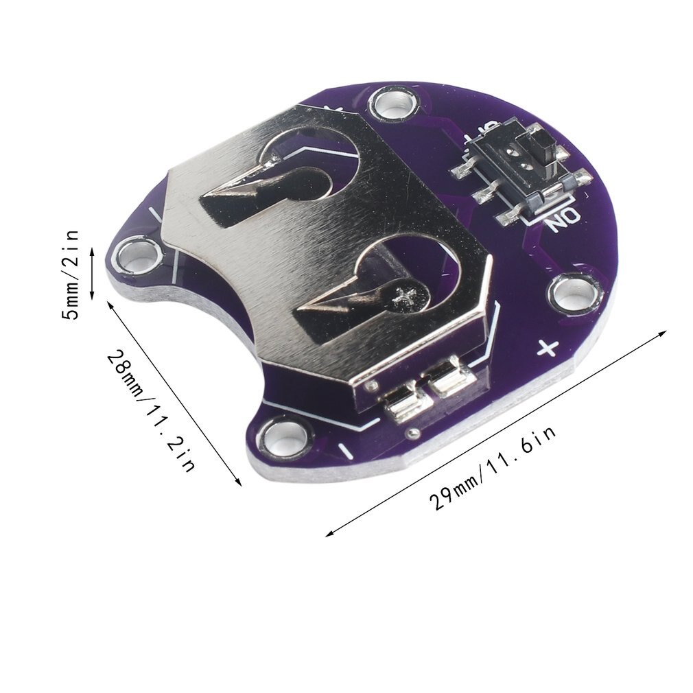 Lilypad CR2032 Coin Cell Battery Holder With On/Off Switch [ElectricA ...