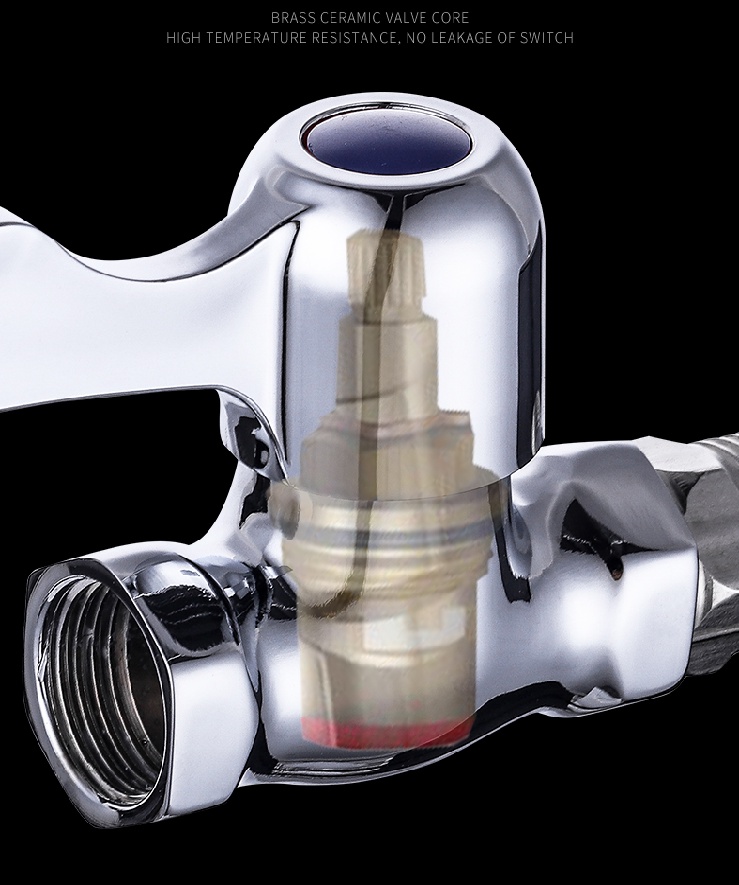 15mm 1/2" Stainless Steel Handle MF Thread Ball Valve Stopcock Mini ...