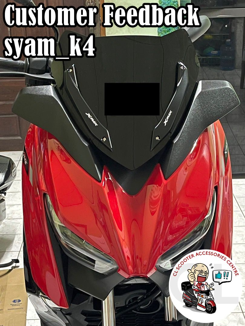 YAMAHA XMAX Windshield Cover YAMAHA XMAX Windshield XMAX v1 Tanduk ...