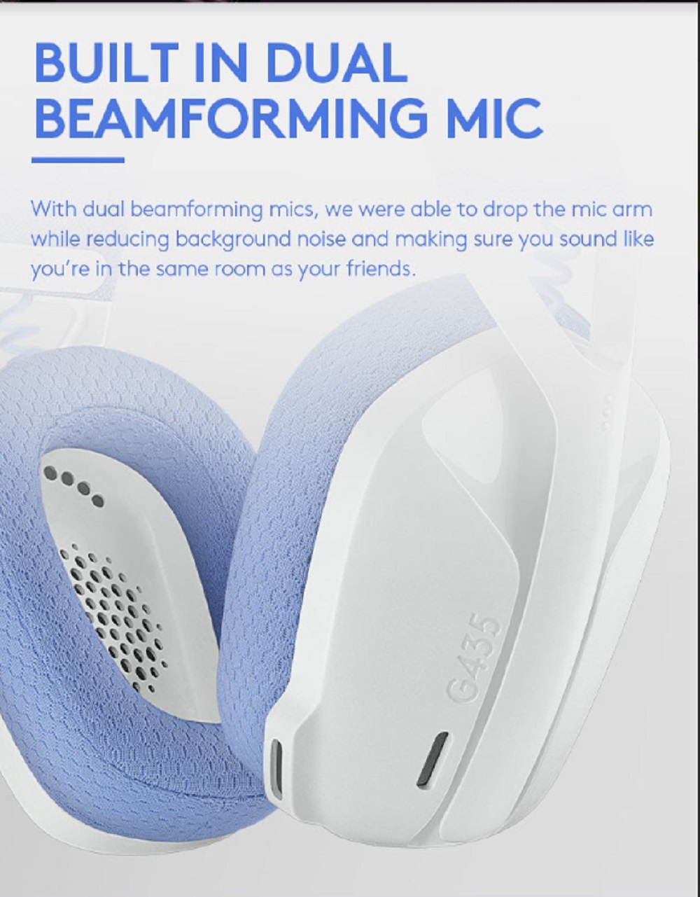 Logitech G435 LIGHTSPEED and Bluetooth Wireless Gaming Headset ...