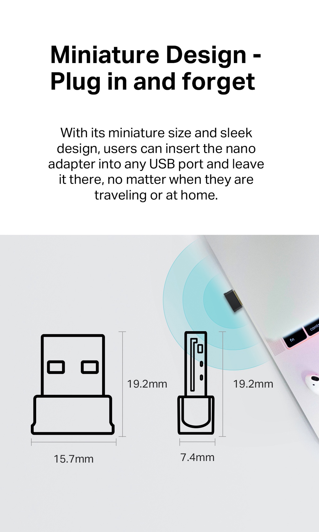 TP-LINK ARCHER T2UB NANO AC600 NANO WI-FI BLUETOOTH 4.2 USB ADAPTER ...