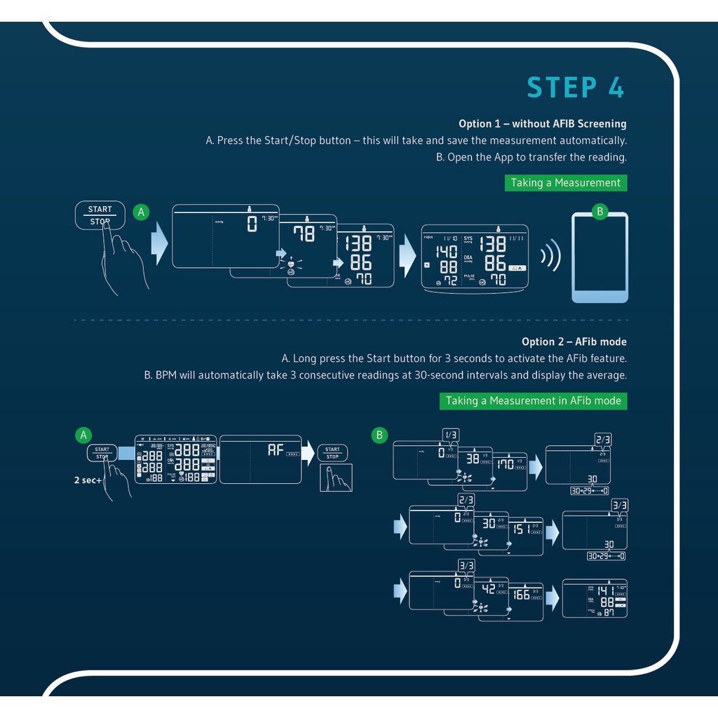 OMRON HEM-7361T BLOOD PRESSURE MONITOR ATRIAL FIBRILLATION (AFIB ...