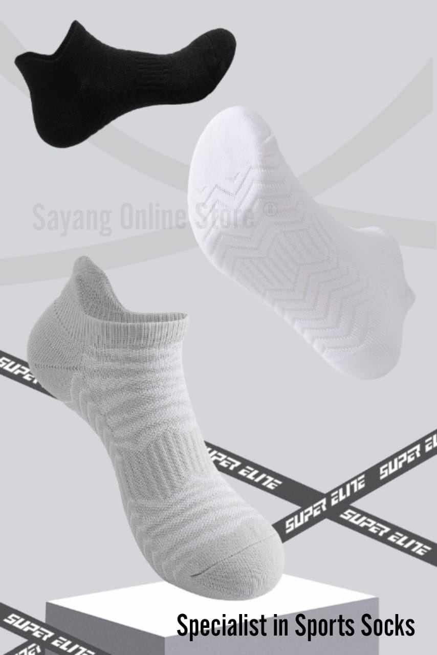 Ready Stock XXL Extra Large Socks 45-50 Low Cut Jogging Sports Socks ...