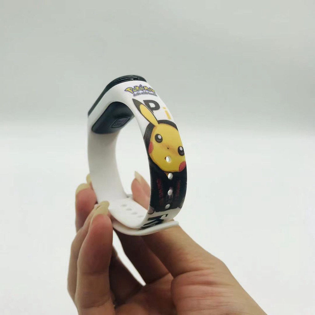 Pokemon Strap LED Electronic Watch Fashion Colorful Bracelet Touch ...
