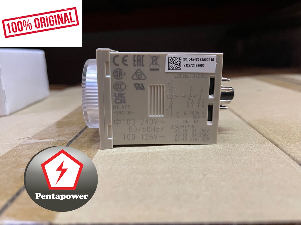 OMRON H3CR-A8 AC100-240 / DC100-125 MULTI RANGE TIMER 8 PINS | Shopee ...